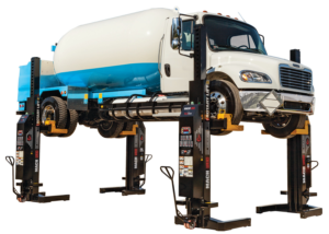 Remote controlled column lift from Rotary - Auto Service World