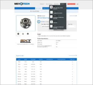 Mevotech redesigns online catalogue - Auto Service World